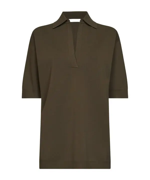 Max Mara Long Crepe Knitted Top - Green