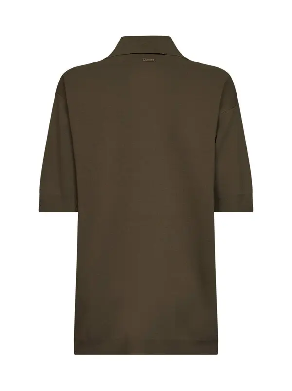 Max Mara Long Crepe Knitted Top