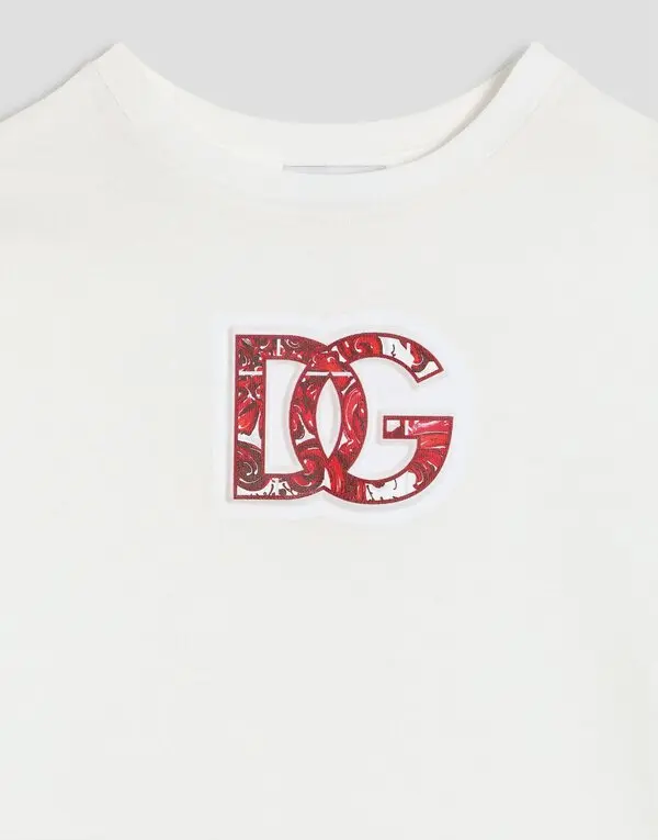 Dolce & Gabbana Jersey T-shirt With Embossed Logo