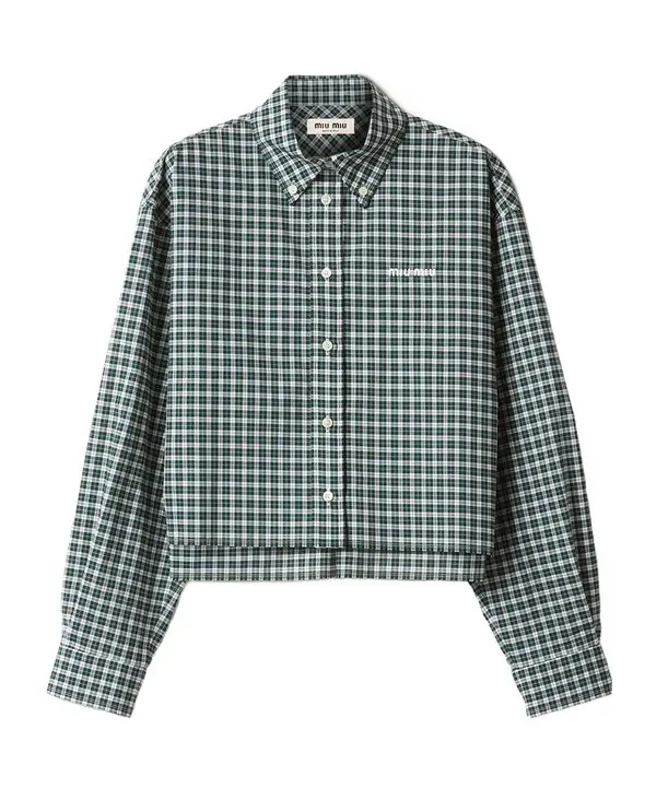 Miu Miu Plaid Shirt
