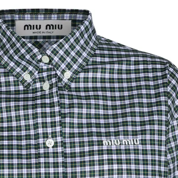 Miu Miu Plaid Shirt