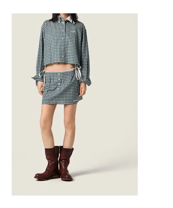 Miu Miu Plaid Shirt