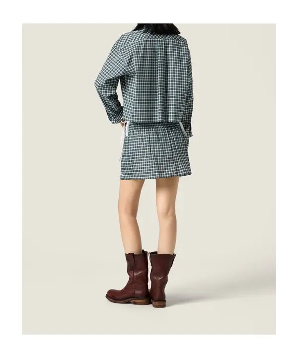 Miu Miu Plaid Shirt
