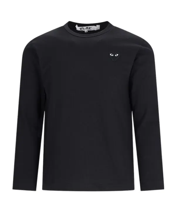 Play Comme Des Garcon Comme Des Garçons Play Heart-patch Crewneck T-shirt