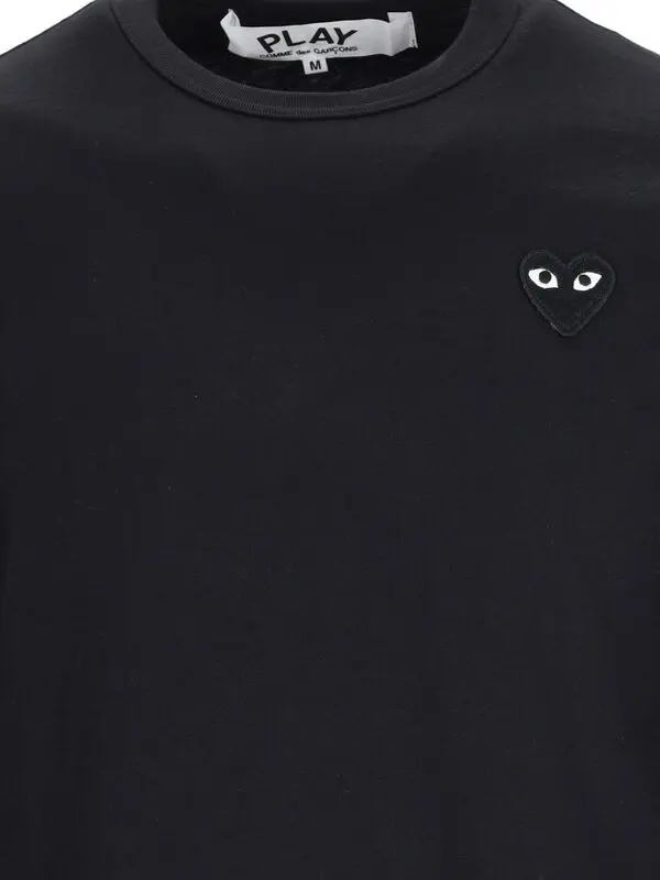 Play Comme Des Garcon Comme Des Garçons Play Heart-patch Crewneck T-shirt
