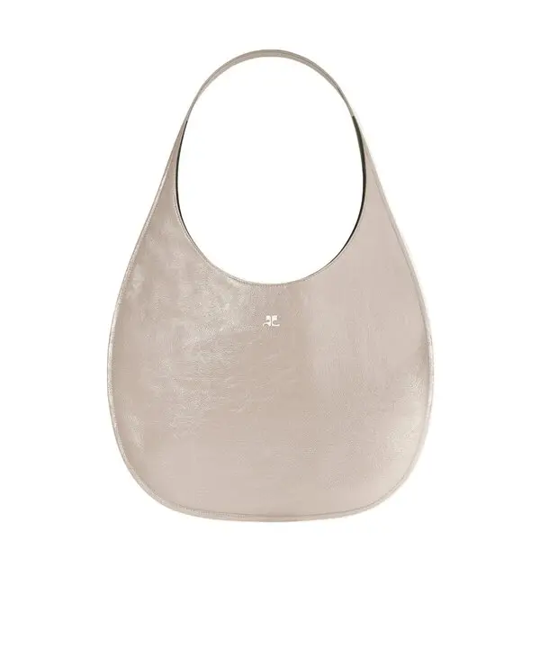 COURREGES Naplack Leather Tote Bag - Nude