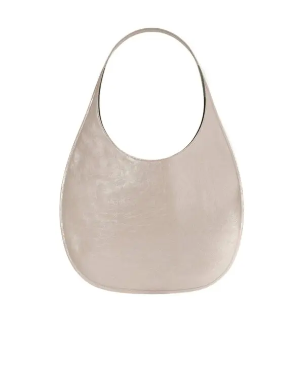 COURREGES Naplack Leather Tote Bag - Nude
