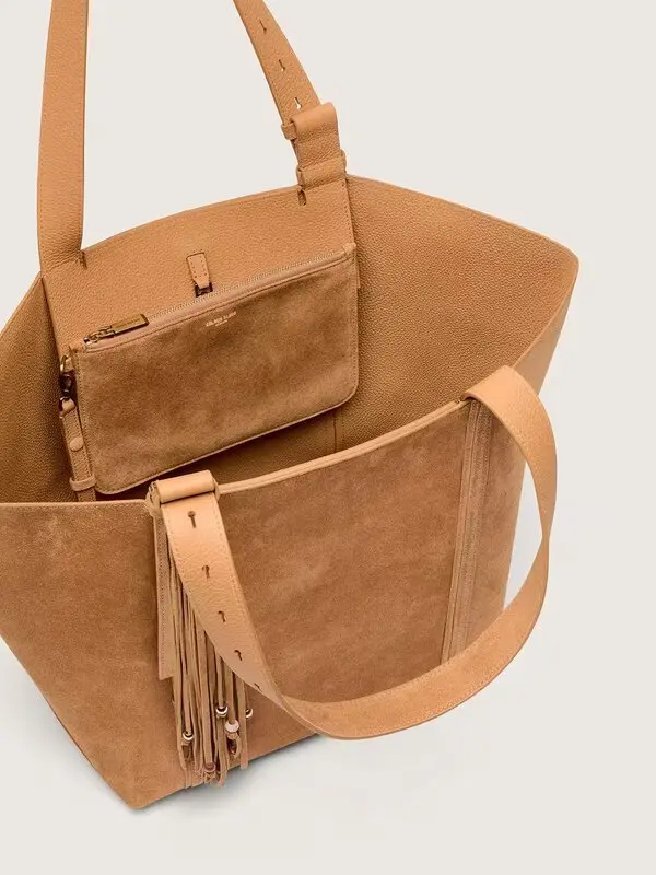 GOLDEN GOOSE 24/7 Tote Bag With Tassel Detail - Camel