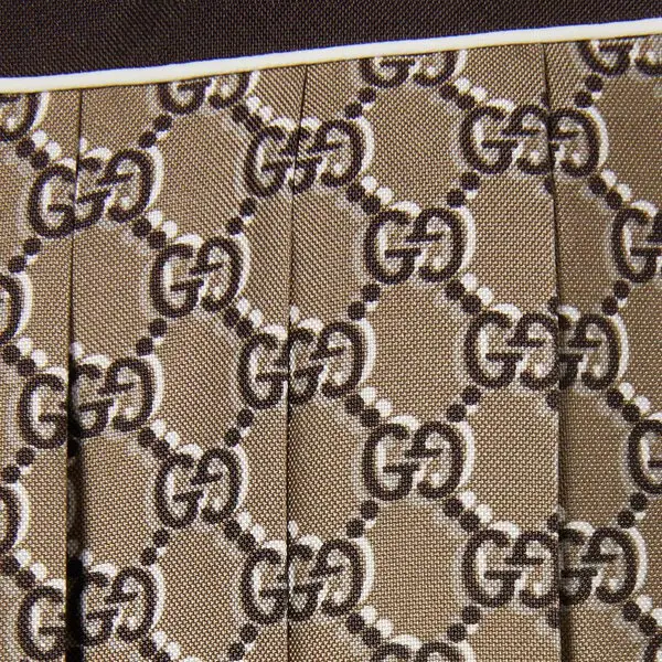 Gucci Gg Printed Silk Skirt