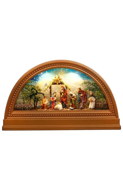 MARK ROBERTS Nativity Arch Scene With Led