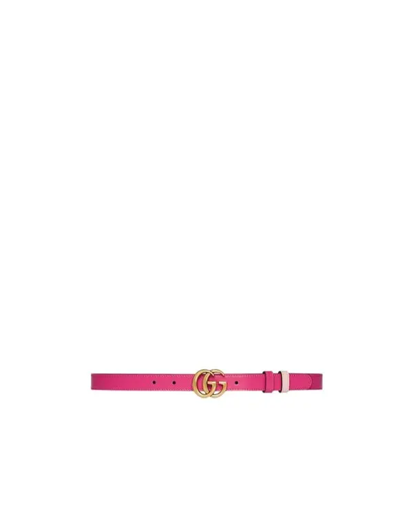 Gucci Gg Marmont Reversible Belt - Pink