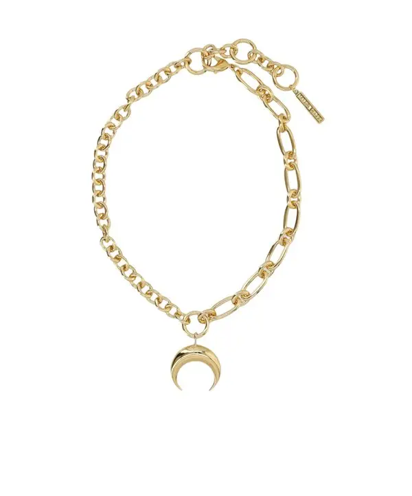 MARINE SERRE Moon Charm Chain Necklace