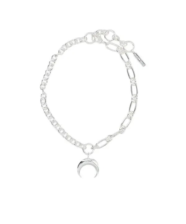 MARINE SERRE Moon Charm Chain Necklace - Yellow