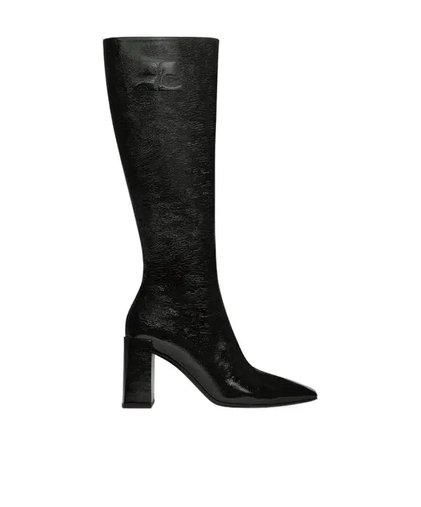 COURREGES Block-heeled Knee-high Boots