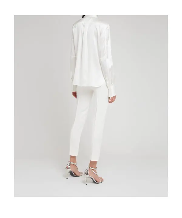 Brunello Cucinelli Long Sleeved Curved Hem Shirt