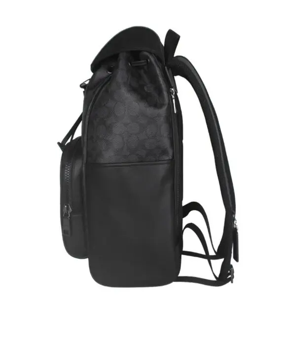 COACH Signature Canvas Racer Backpack