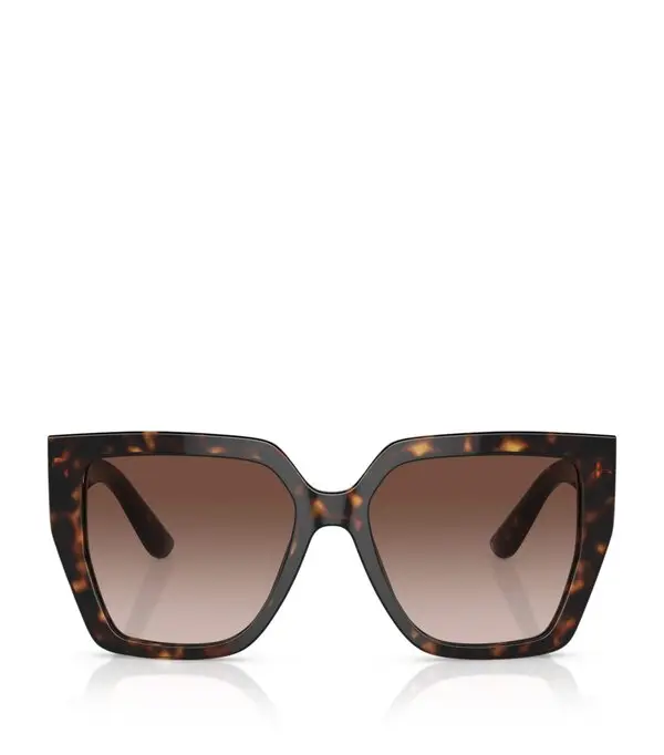 Dolce & Gabbana Tortoiseshell Oversized Square Sunglasses