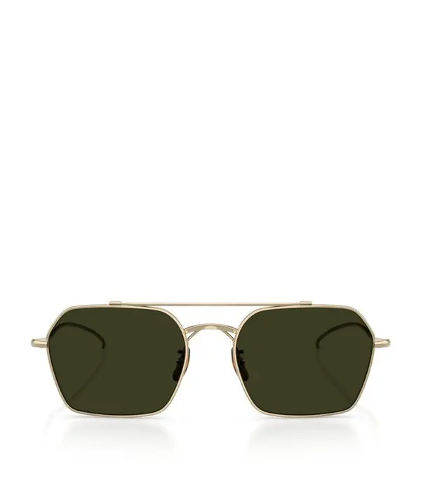 Oliver Spencer Titanium Tk-15 Square Sunglasses