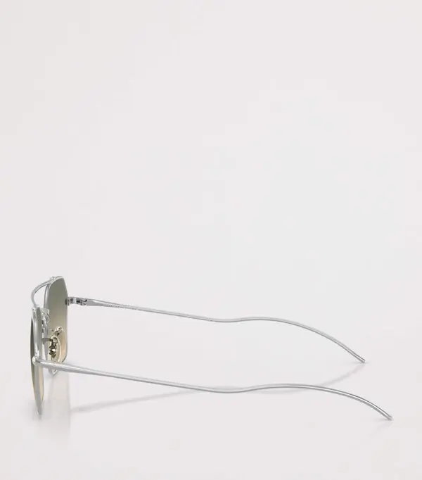 Oliver Spencer Titanium Tk-15 Square Sunglasses