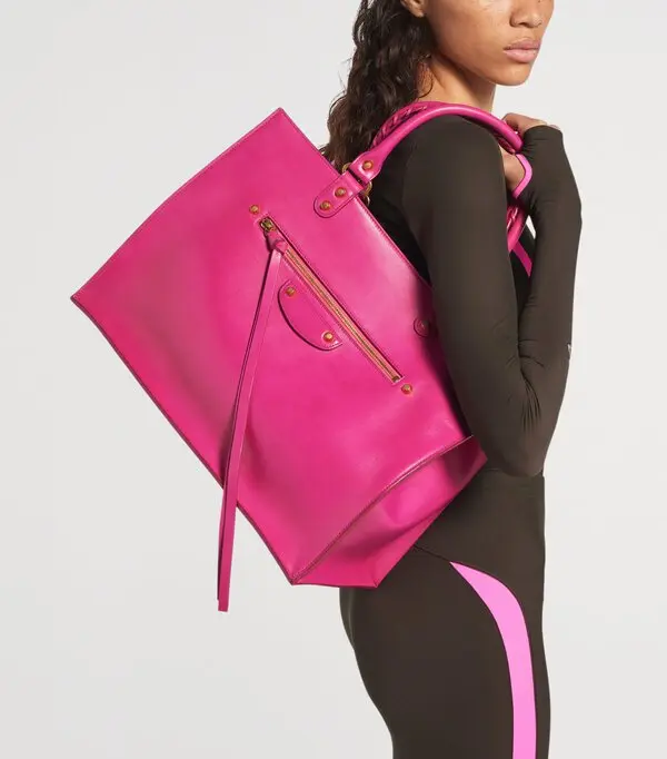 Balenciaga Large Leather Tote Bag