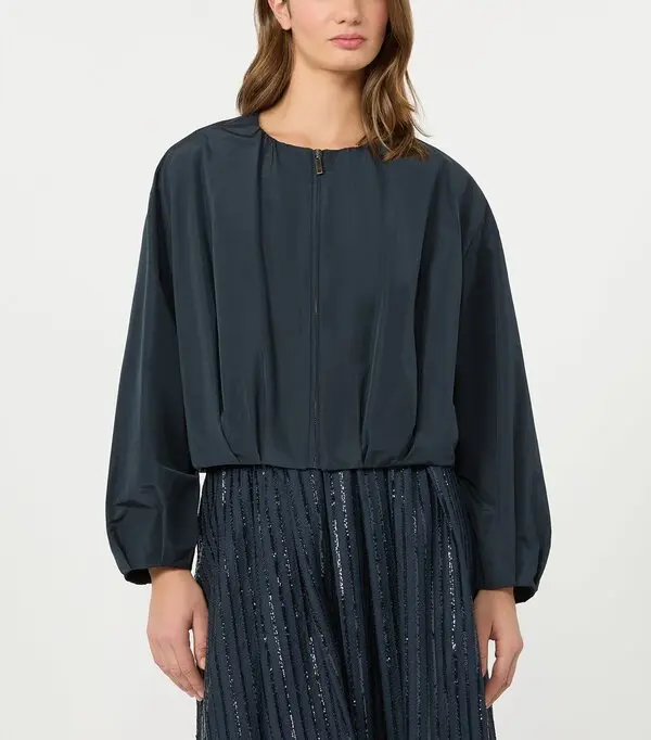Max Mara Gathered Cropped Jacket