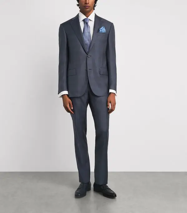Corneliani Virgin Wool 2-piece Suit - Blue
