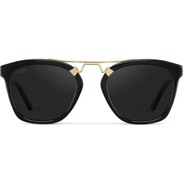 WMP EYEWEAR Oversized Square Polarized Sunglasses - Black