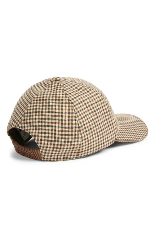 Moncler Check Wool Baseball Cap
