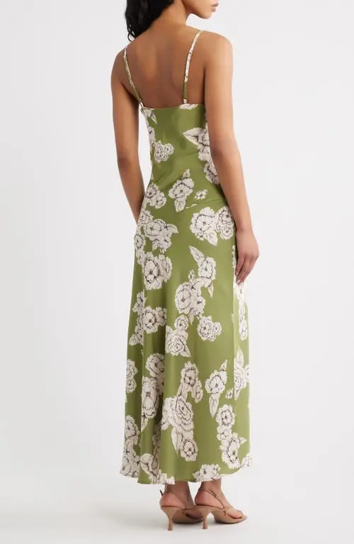 Lulus Carreta Floral Print Maxi Slipdress