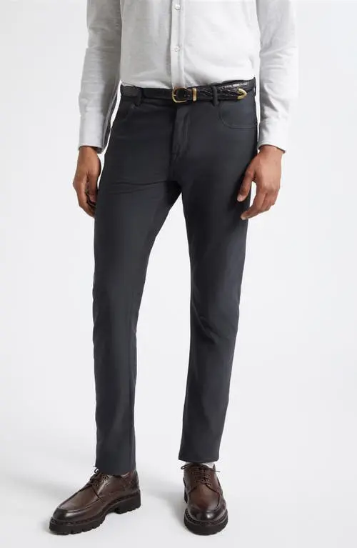 Eleventy Stretch Cotton Blend Pants - 22nn Black