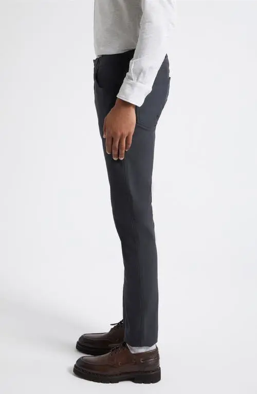 Eleventy Stretch Cotton Blend Pants - 22nn Black