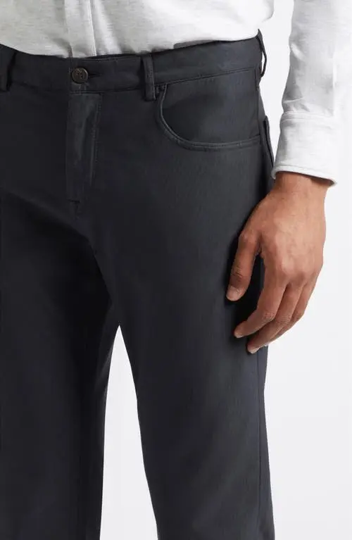 Eleventy Stretch Cotton Blend Pants - 22nn Black