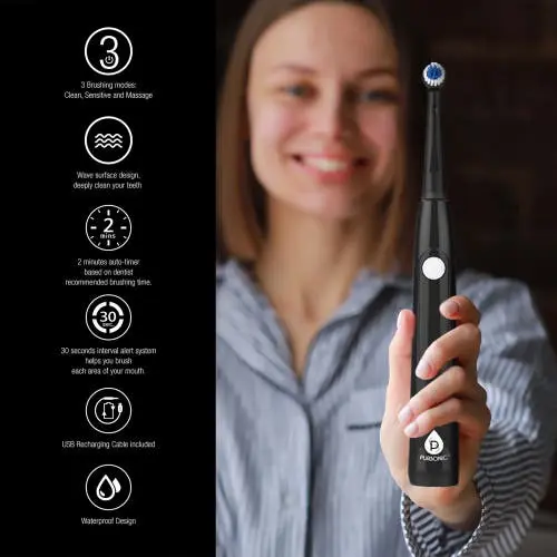 PURSONIC His & Hers Rotary Toothbrush & Uv Sanitizer Set