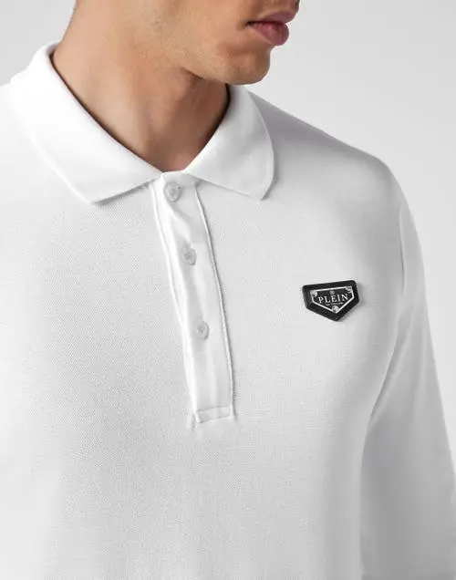 Philipp Plein Slim Fit Long-sleeve Polo