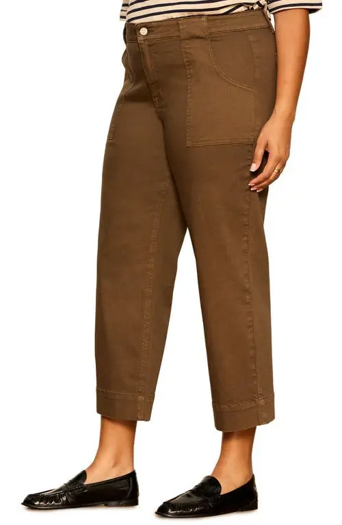 Sanctuary Insider Crop High Waist Cropped Straight Leg Jeans