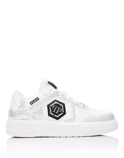 Philipp Plein Low-top Sneakers Sk8r Strass - White/white