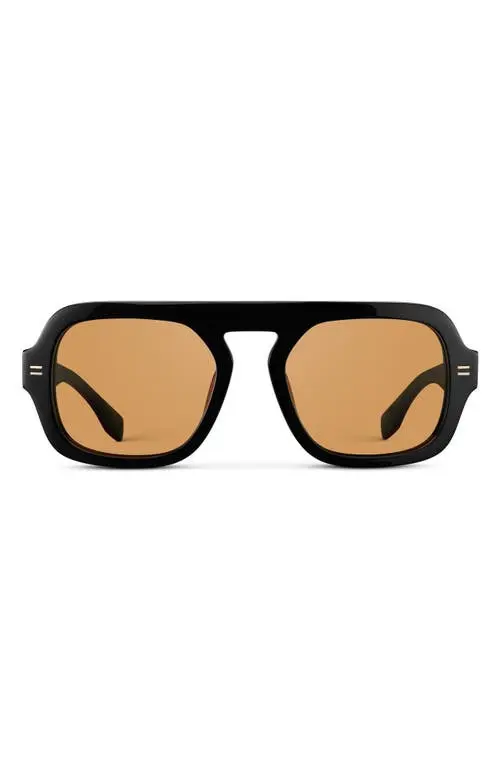 WMP EYEWEAR Naomi Oversized Aviator Sunglasses - Black