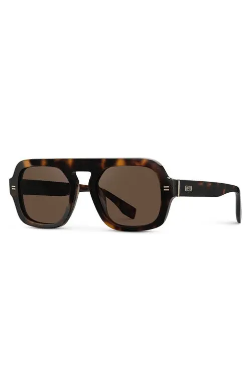 WMP EYEWEAR Naomi Oversized Aviator Sunglasses - Brown Tortoise