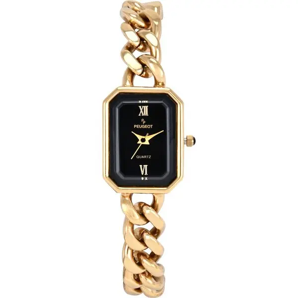 PEUGEOT Luxury Rectangular Link Braceket Watch- 25x20mm
