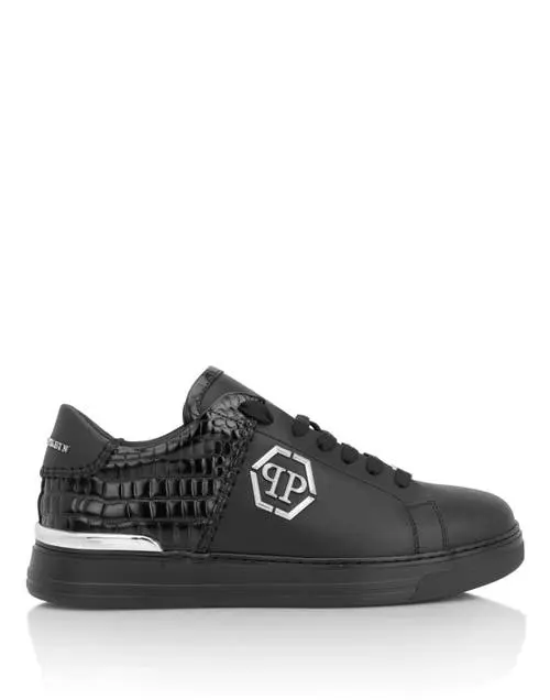 Philipp Plein Low-top Sneakers Icon Cocco Mix - Black/black