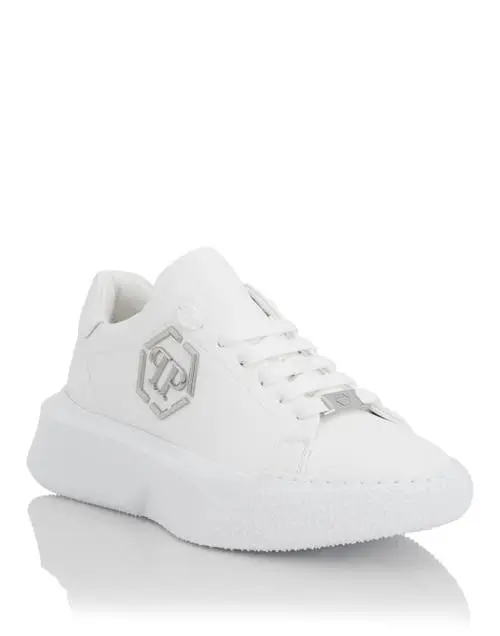 Philipp Plein Godzilla Runner Hexagon Performance Low Top Sneakers - White