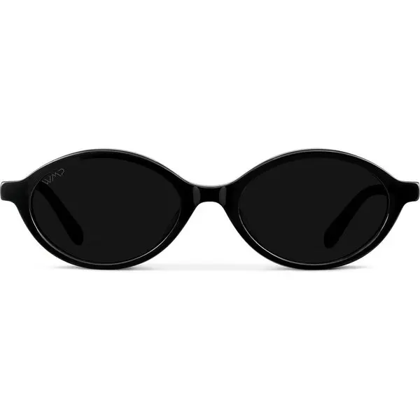 WMP EYEWEAR Selene 49mm Classic Oval Sunglasses - Black