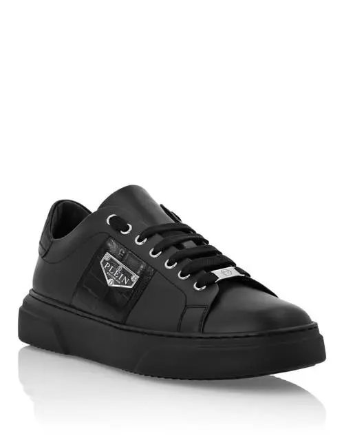 Philipp Plein Nappa Leather Lo-top Sneakers Triangle Plein