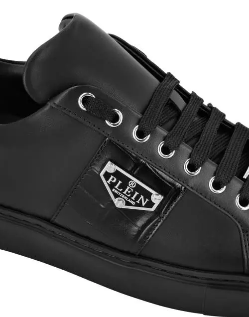 Philipp Plein Nappa Leather Lo-top Sneakers Triangle Plein