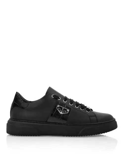 Philipp Plein Nappa Leather Lo-top Sneakers Triangle Plein