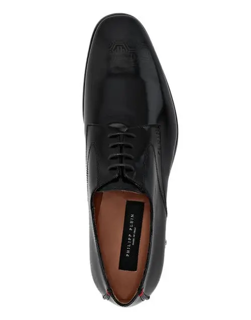 Philipp Plein Leather Lace Up Shoes Monogram