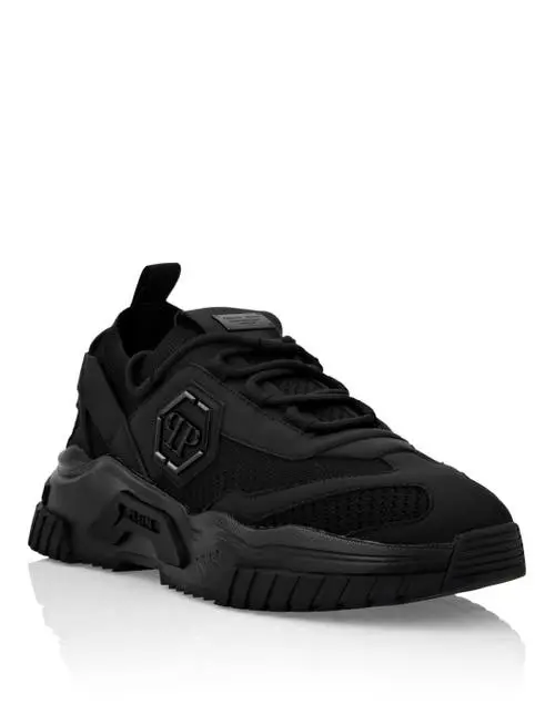 Philipp Plein Predator Tech Runner Sneakers - Black/black