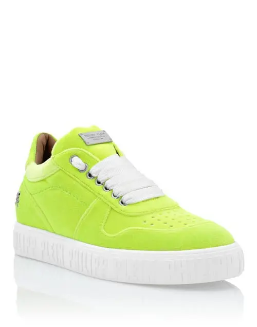 Philipp Plein Velvet Lo-top Sneakers - Yellowfluo