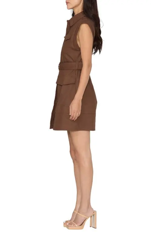 CIEBON Nala Cotton Sleeveless Shirtdress