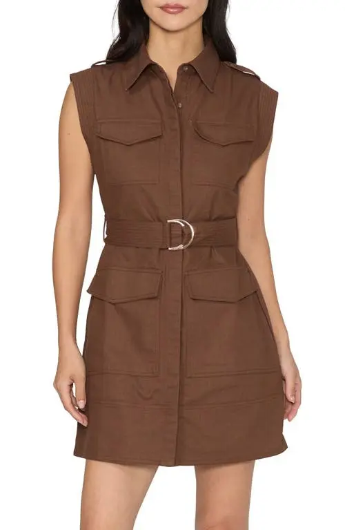 CIEBON Nala Cotton Sleeveless Shirtdress
